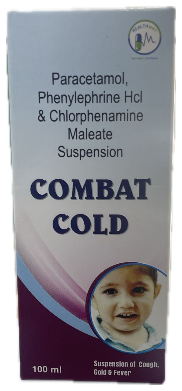 COMBAT COLD SYRUP BOTTLE